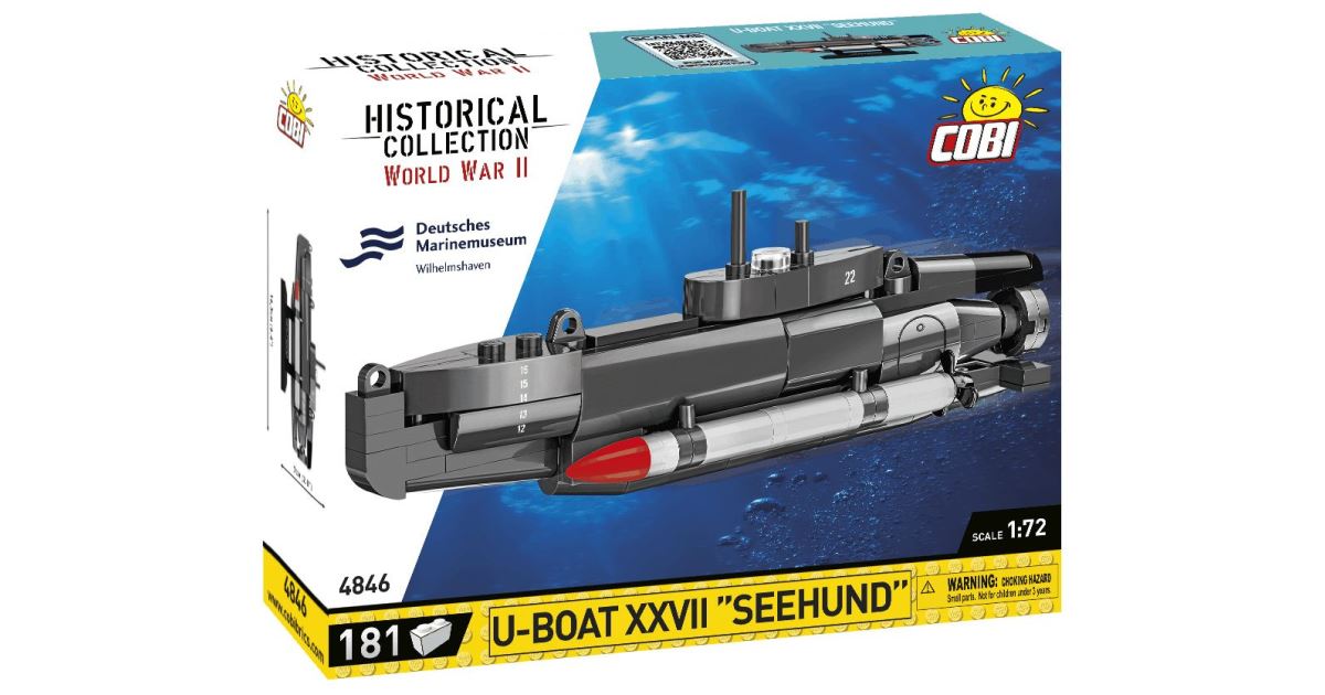 Cobi 4846 Německá ponorka U-boat XXVII Seehund | Legenio - Specialista ...