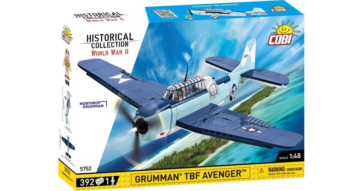 Cobi 5752 Americký bombardér Grumman TBF Avenger, 1:48 | Legenio ...